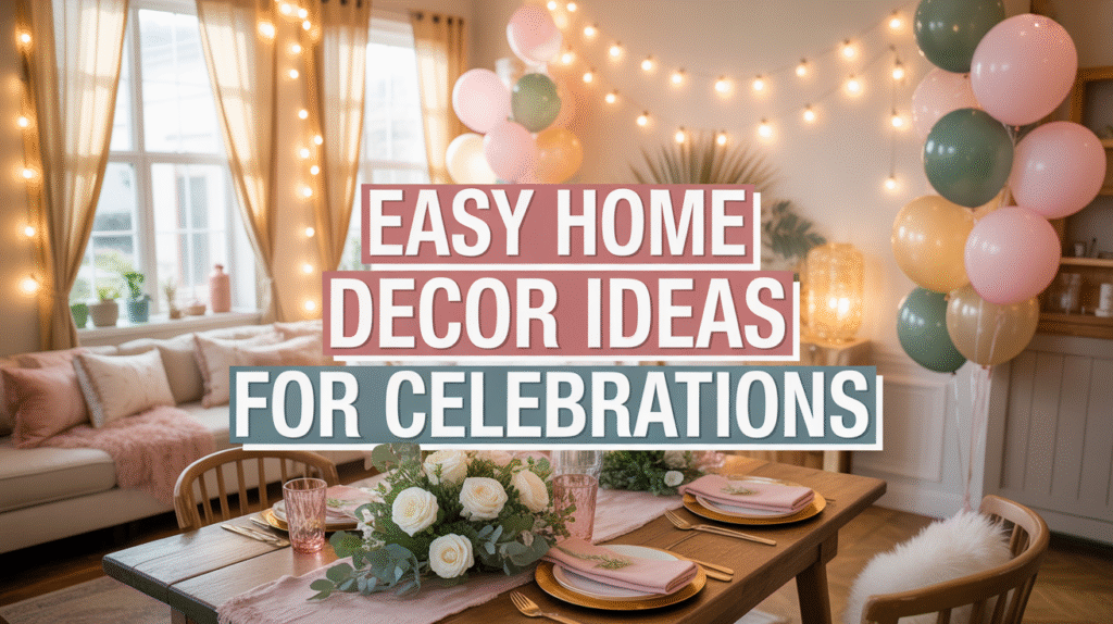Easy Home Decor Ideas for Celebrations at Home